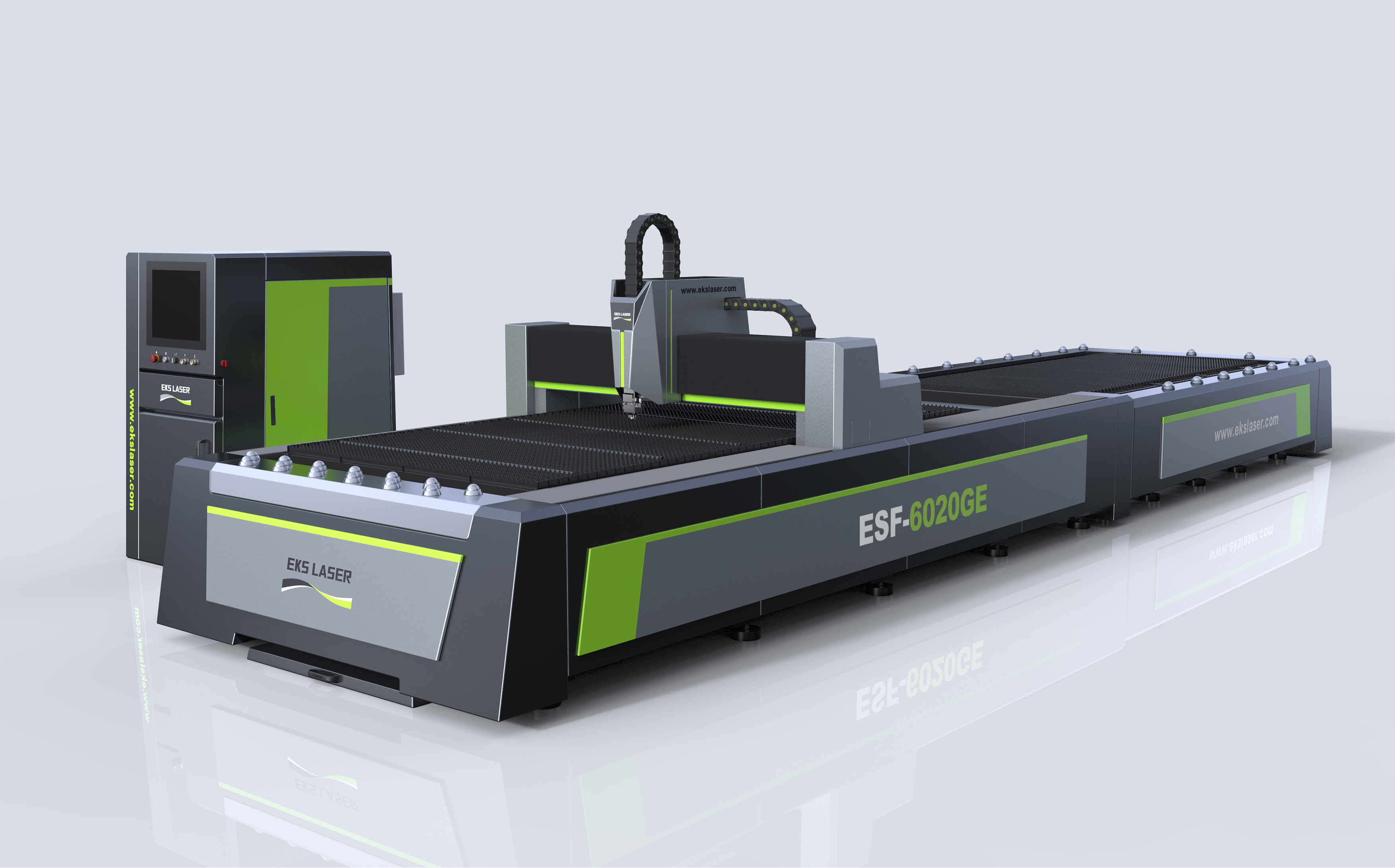 High efficiency large format double platform steel plate laser cutting ...